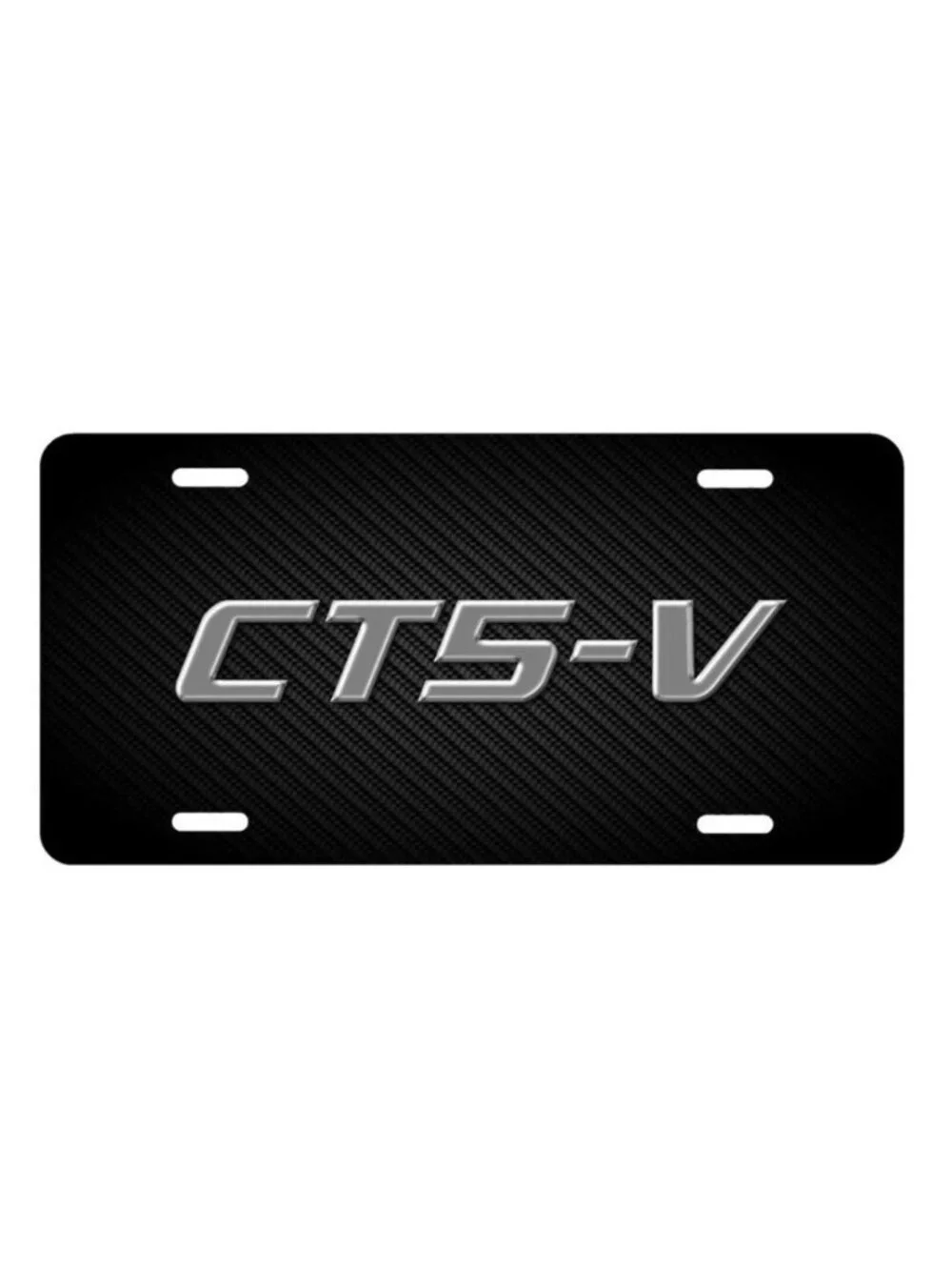 Accents | Cadillac Ct5 V Black Silver Simulated Carbon Fiber Aluminum ...